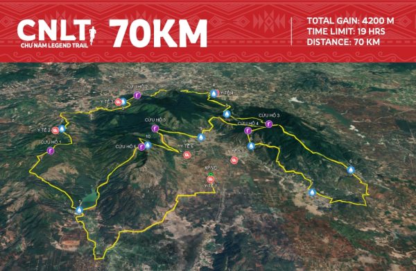 Cự ly 70km - Chư Nâm Legend Trail